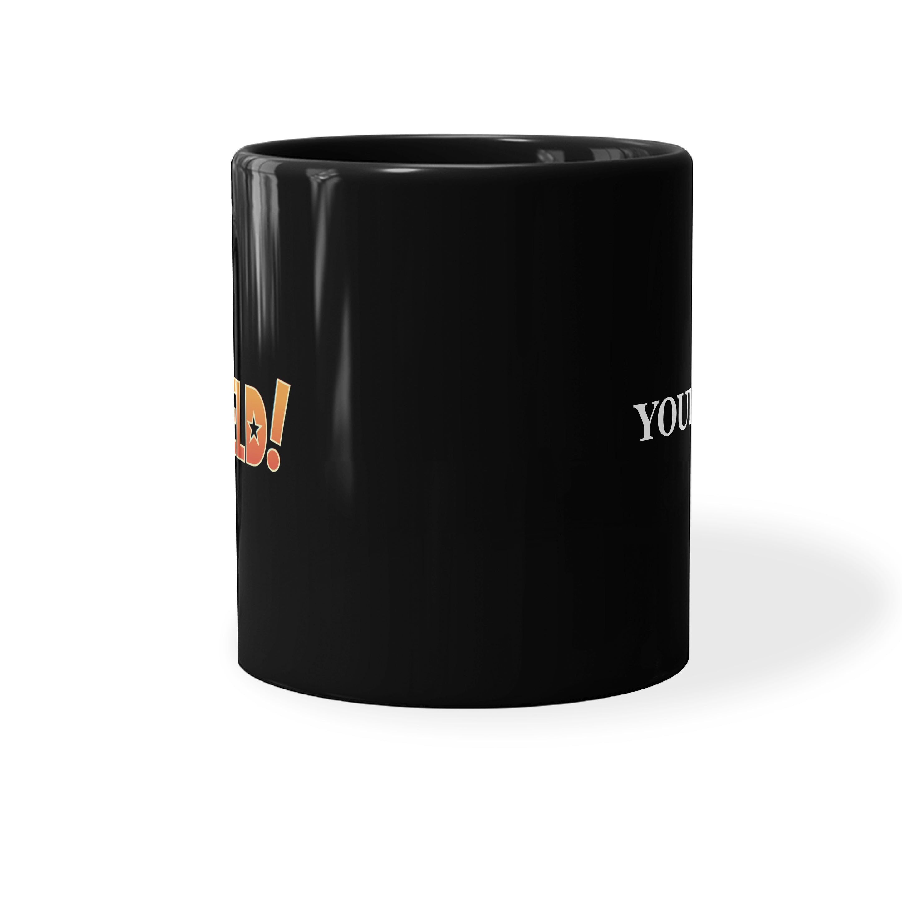 Gutfeld Logo Personalized Black Mug - 11oz