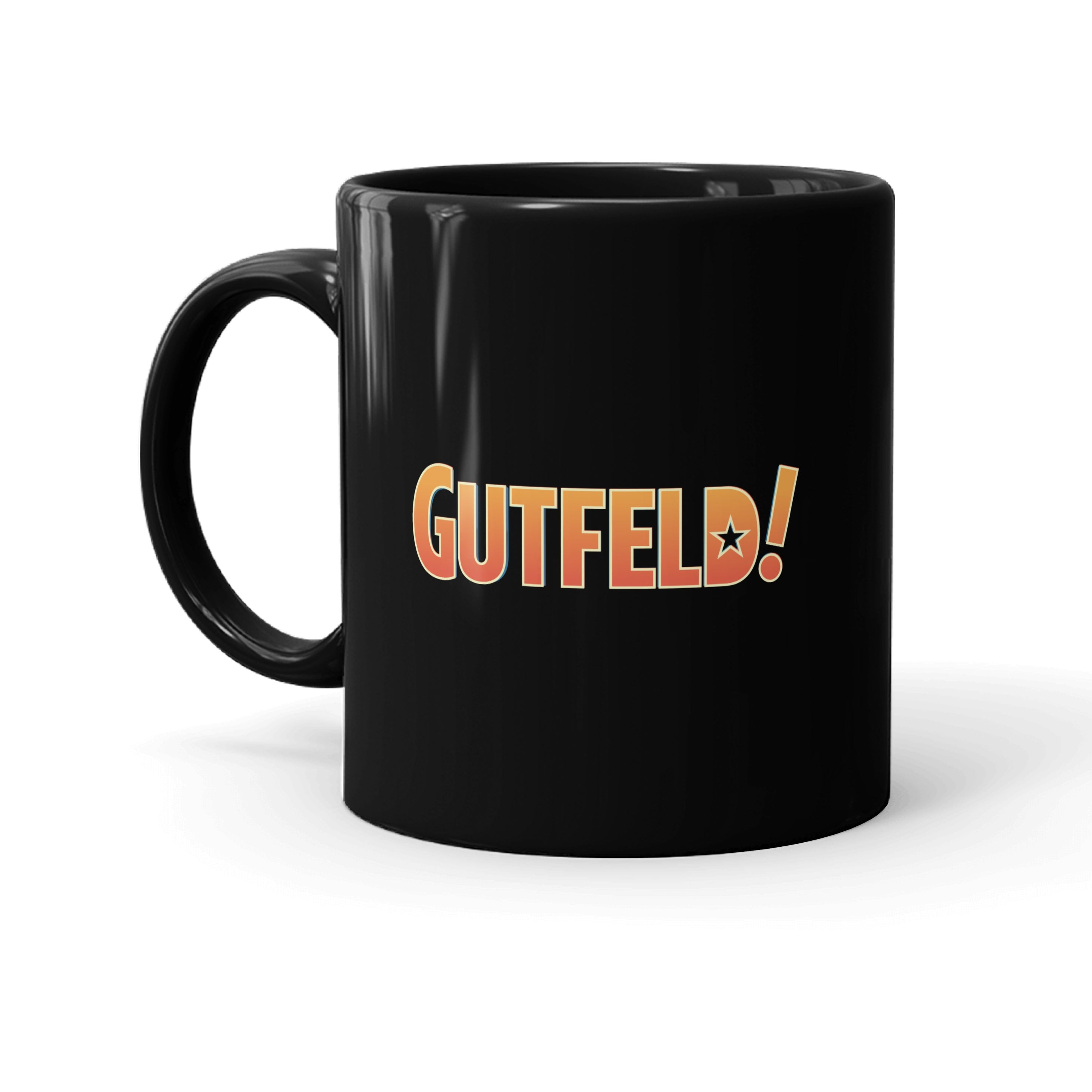 Gutfeld Logo Personalized Black Mug - 11oz